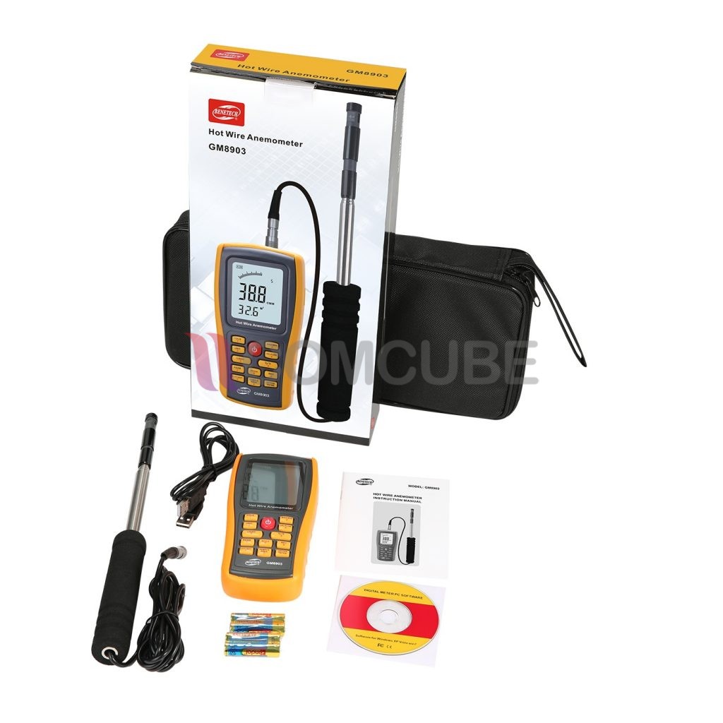 BENETECH GM8903 เครื่องวัดความเร็วลมแบบ Hot Wire