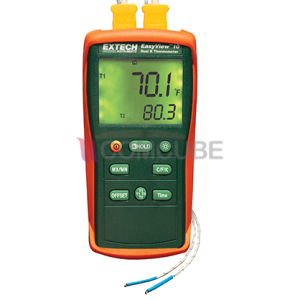 EXTECH EA10 เทอร์โมมิเตอร์แบบเทอร์โมคัปเปิล Type K (2 แชนแนล)