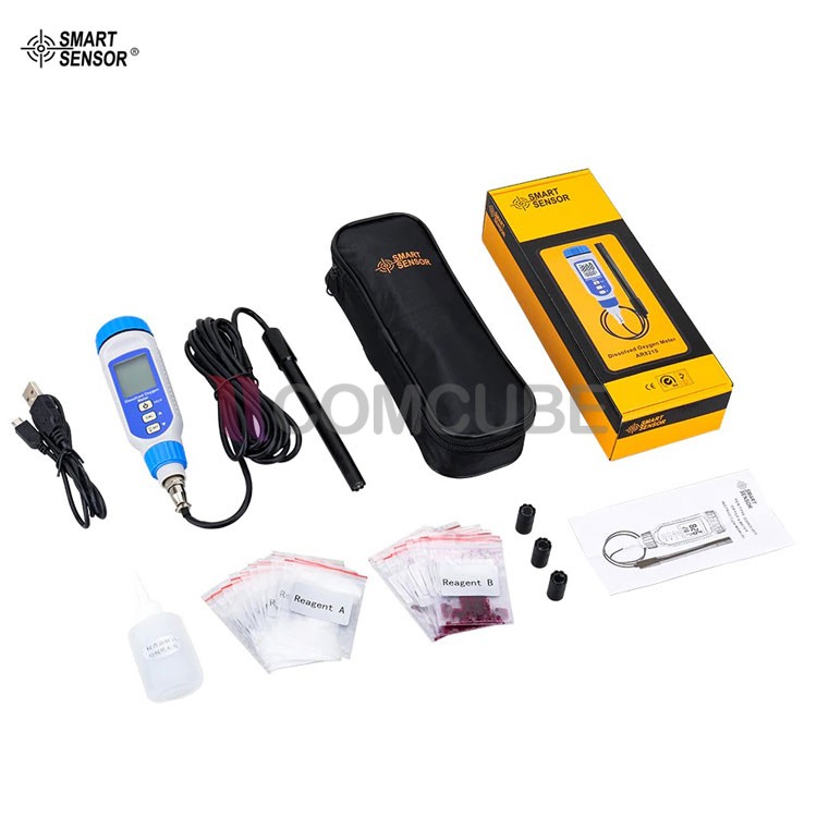 เครื่องวัดออกซิเจนในน้ำ DO Meter SMART SENSOR AR8210 แบบพกพา
