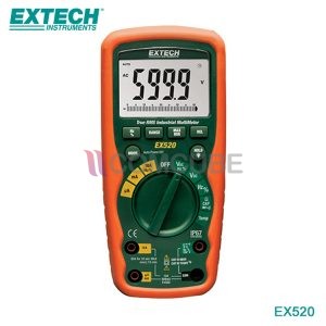 มัลติมิเตอร์แบบ 11 ฟังชั่น/True RMS/Type K เทอร์โมมิเตอร์ EXTECH รุ่น EX520