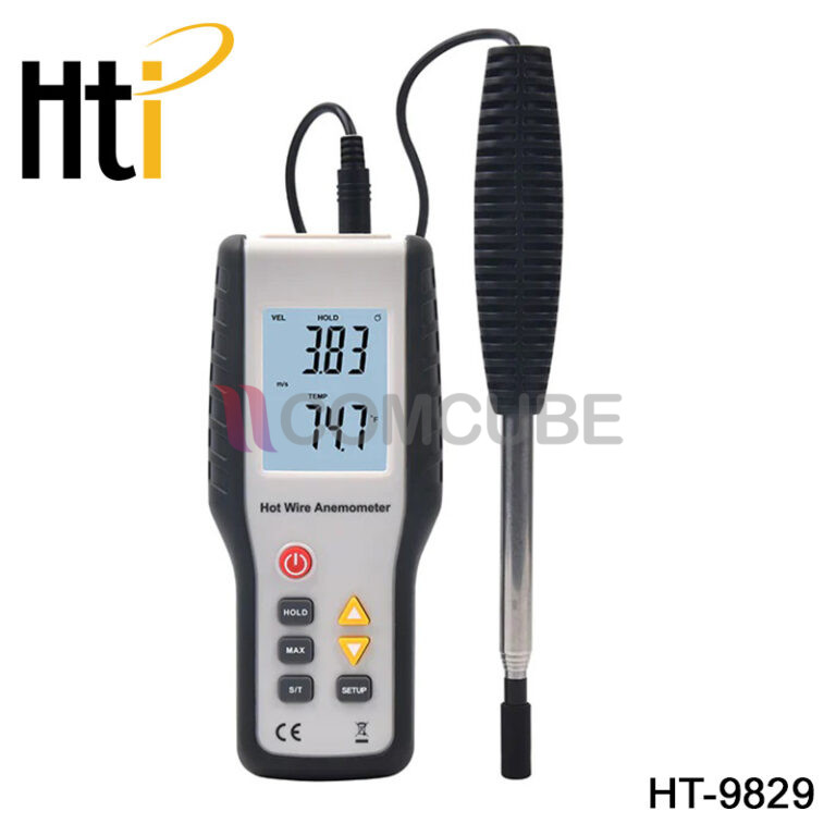 HTI HT-9829 เครื่องวัดความเร็วลมแบบ Hot Wire CFM/CMM
